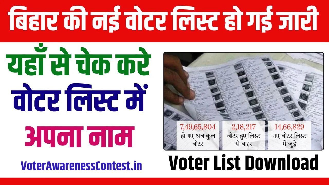 Bihar Voter List 2025: बिहार वोटर लिस्ट हो गई जारी, यहाँ से चेक करे ...