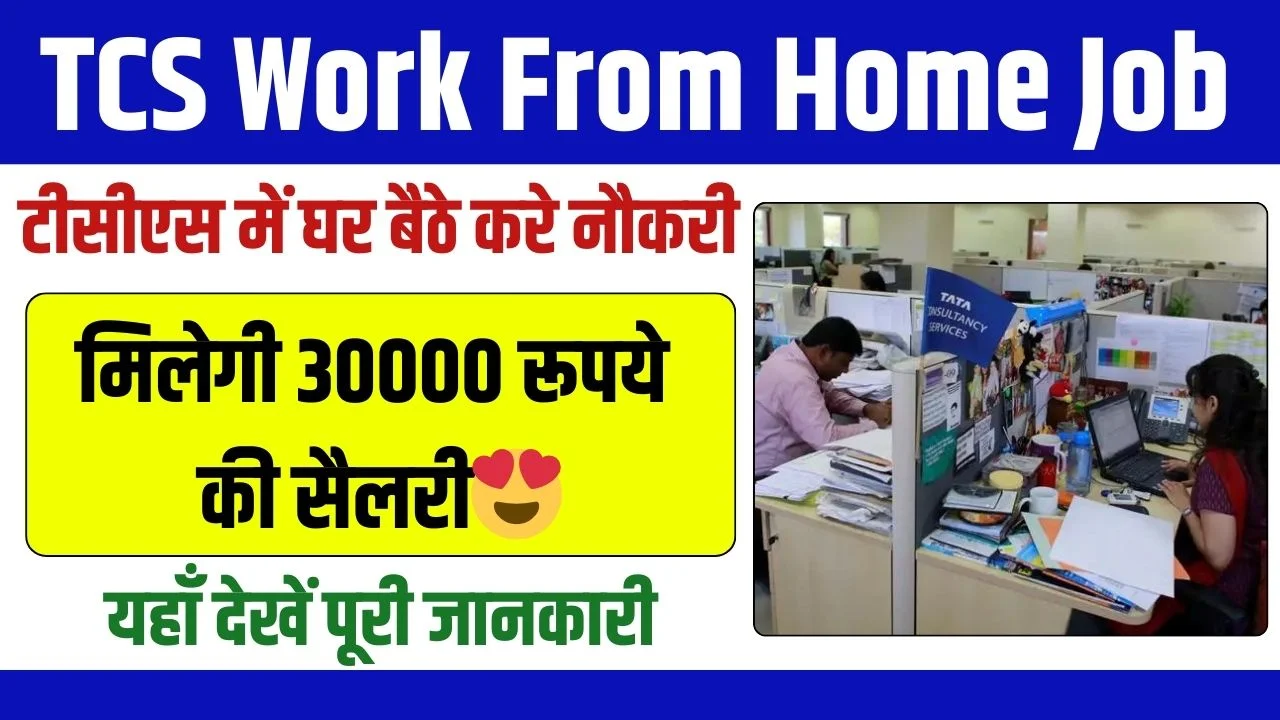 TCS Work From Home Job 2024 : टीसीएस में घर बैठे करे नौकरी, मिलेगी 30 ...